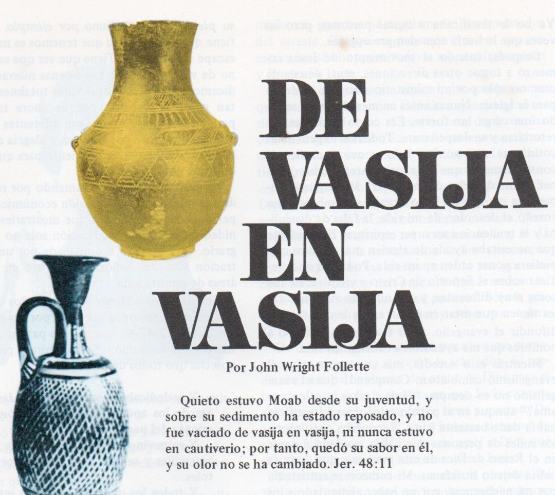 De vasija en vasija | Conquista Cristiana